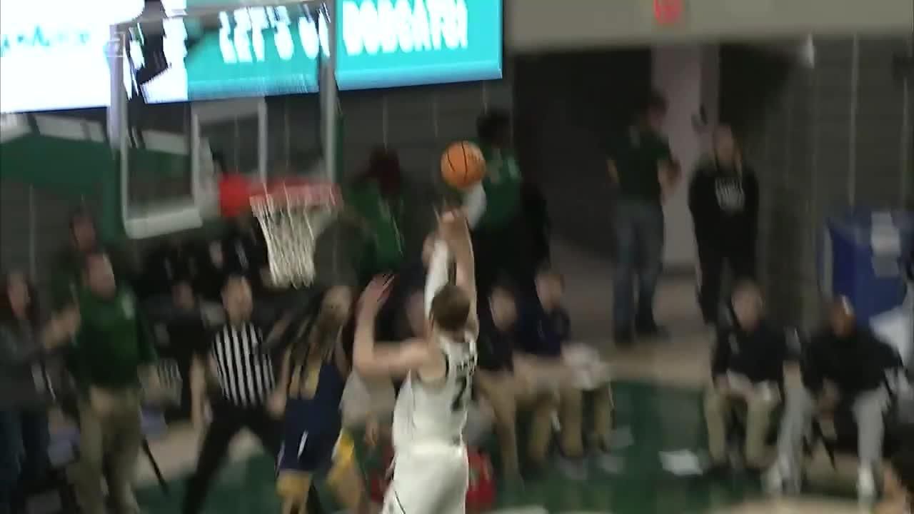 Aj Clayton with the massive swat at the rim - ESPN Video