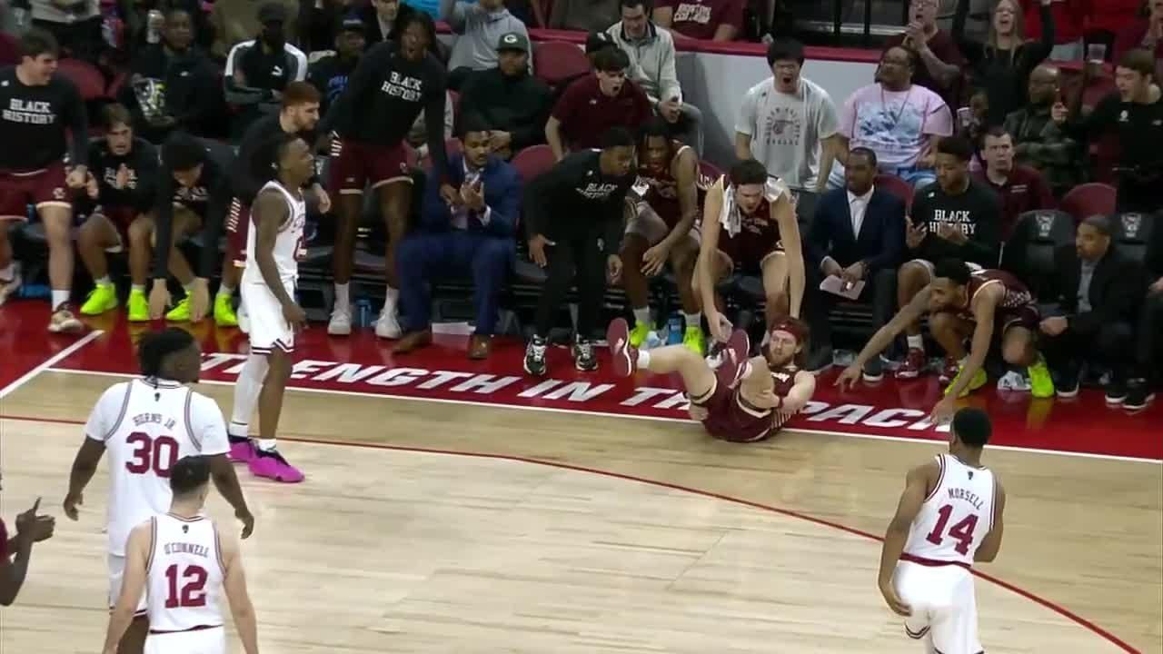 Mason Madsen nails the 3-pointer vs. NC State Wolfpack - ESPN Video