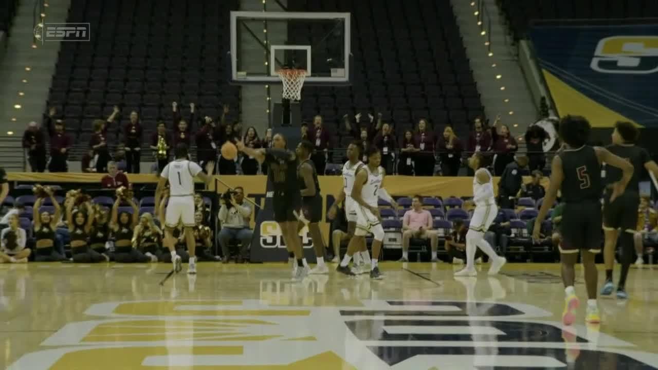 Dylan Dawson buries trey against Southern Miss Golden Eagles - ESPN Video