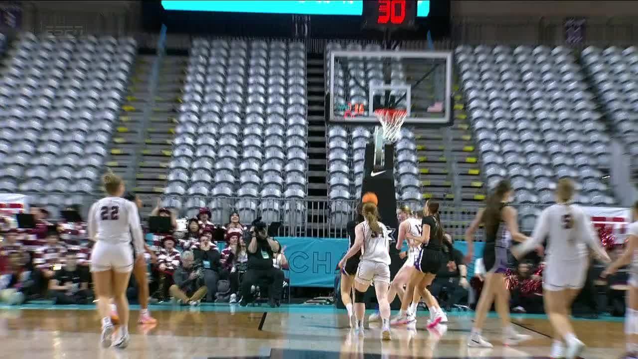 What a shot by Tess Heal - ESPN Video