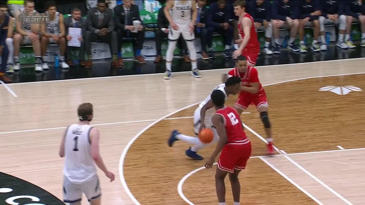 Bez Mbeng somehow gets the and-1 to fall - ESPN Video