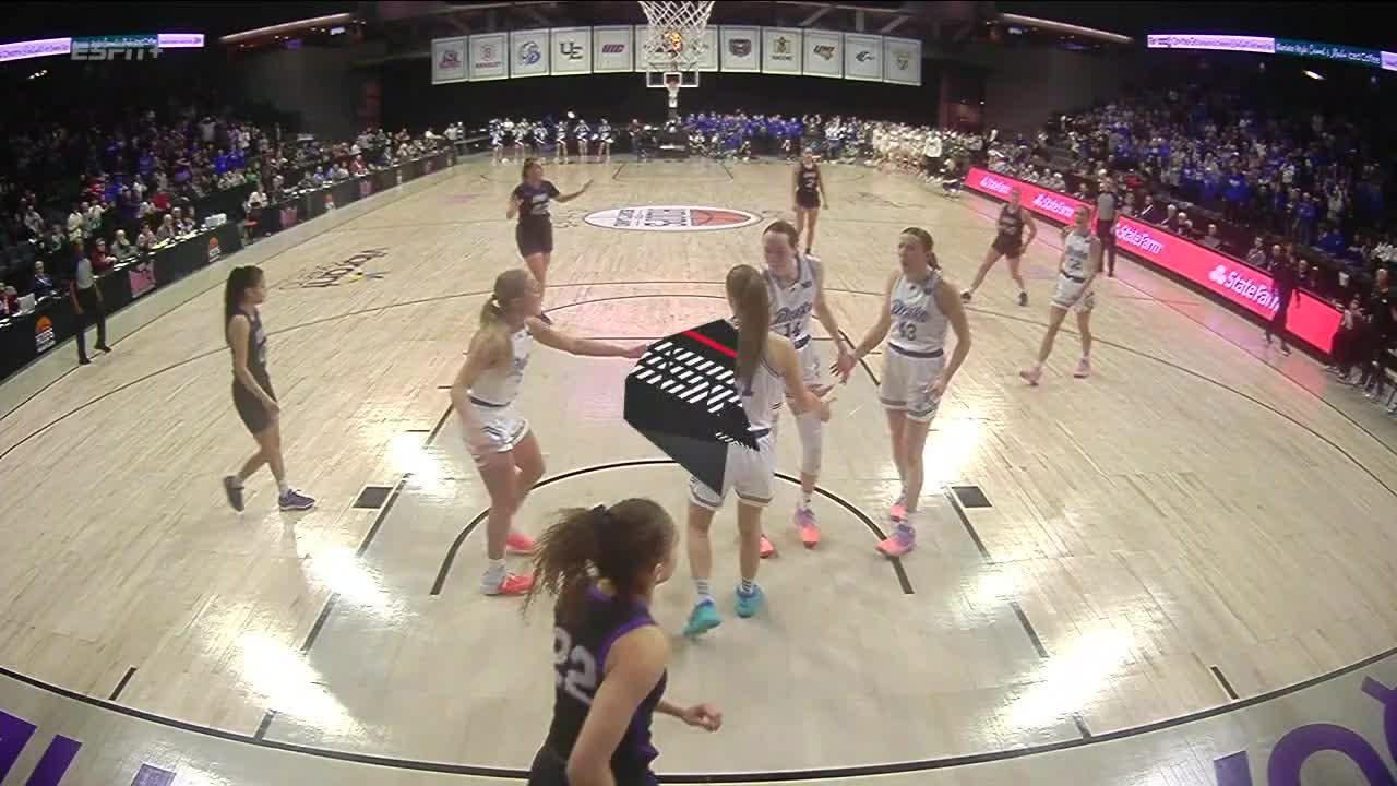 Ava Hawthorne rises to block the shot - ESPN Video