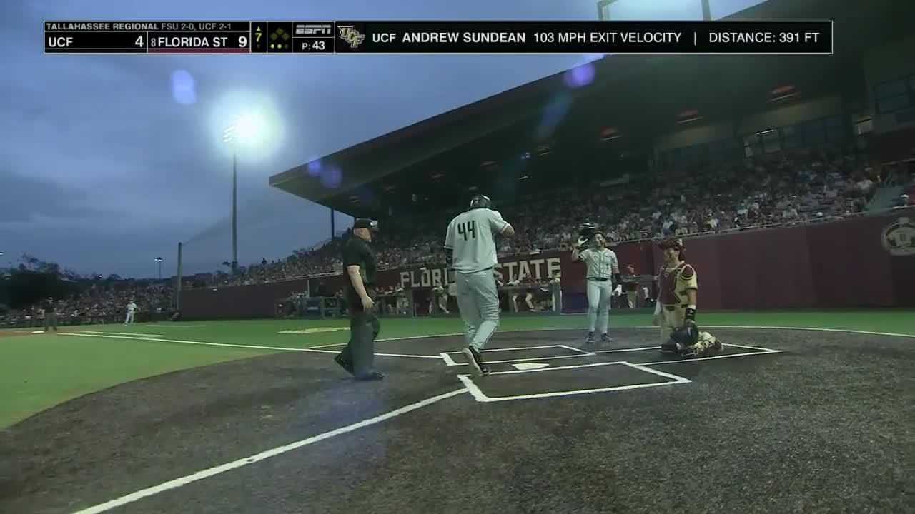 Andrew Sundean mashes a dinger vs. Seminoles - ESPN Video