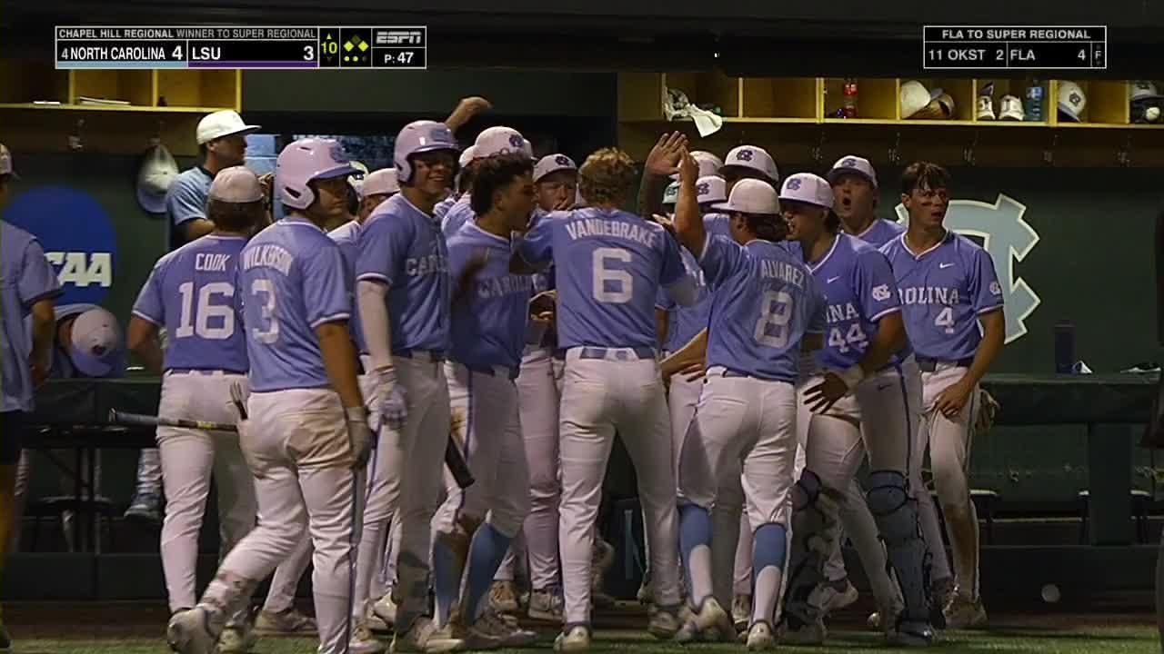 Alex Madera gives Tar Heels the lead in the 10th - ESPN Video