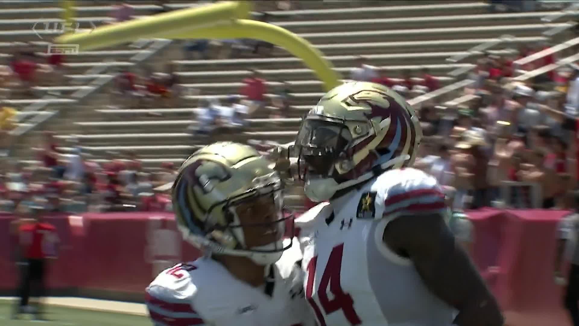 Siaosi Mariner finds the end zone to give the Panthers the lead - ESPN ...