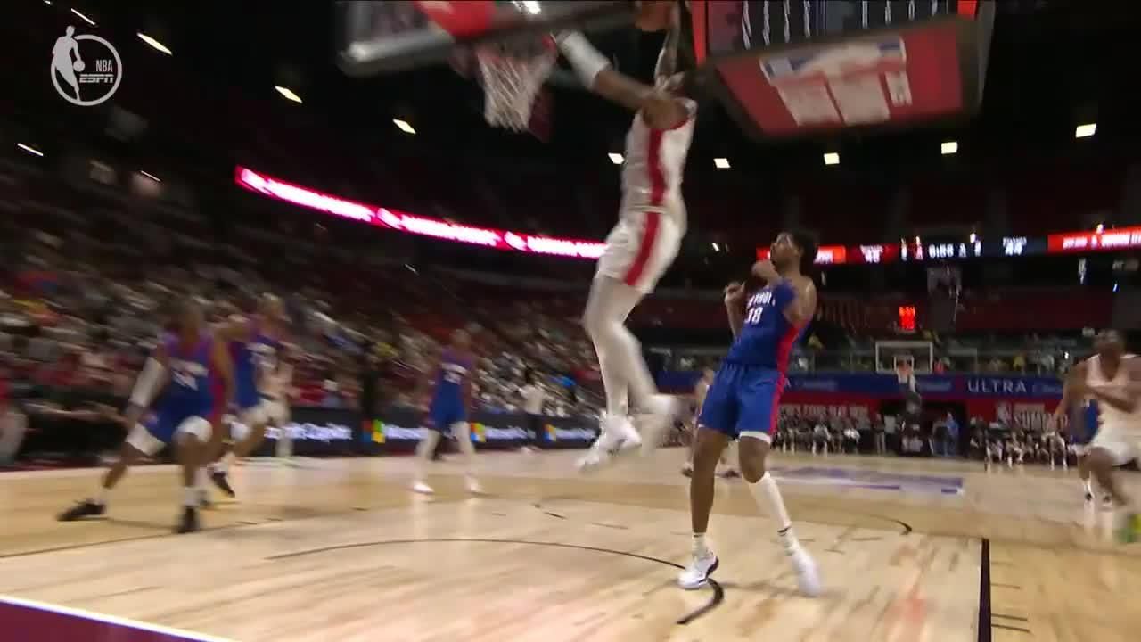 Cam Whitmore finishes dunk from awkward angle - ESPN Video