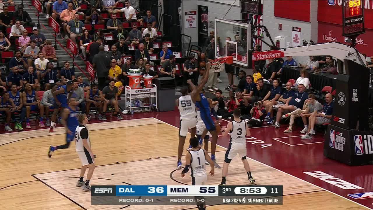 Jamarion Sharp slams it down for the Mavericks - ESPN Video