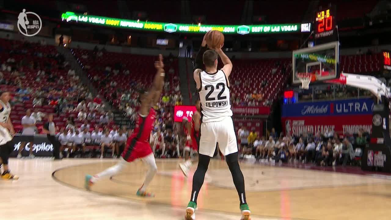 Kyle Filipowski drops in a 3 for the Jazz - ESPN Video