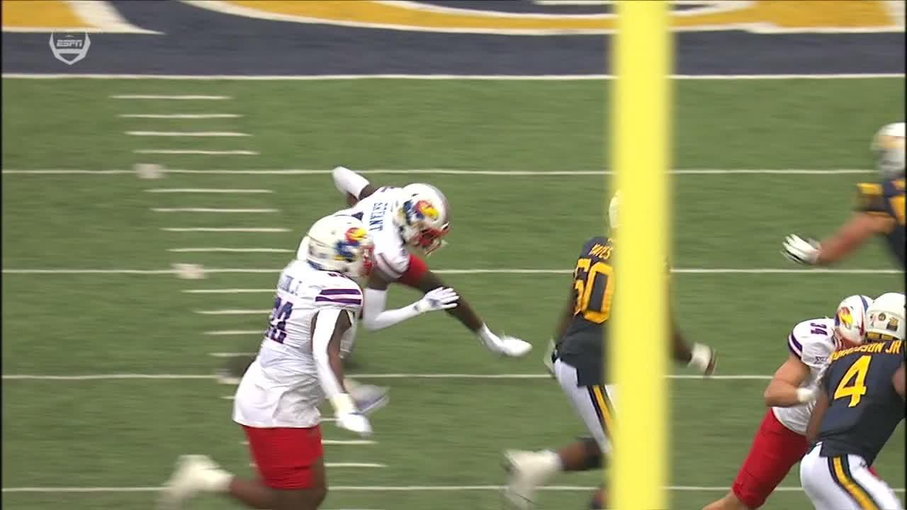Jacobee Bryant makes timely interception vs. West Virginia - ESPN Video