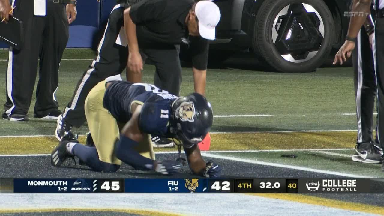 FIU fumbles at the goal line with 32 seconds left in game - ESPN Video