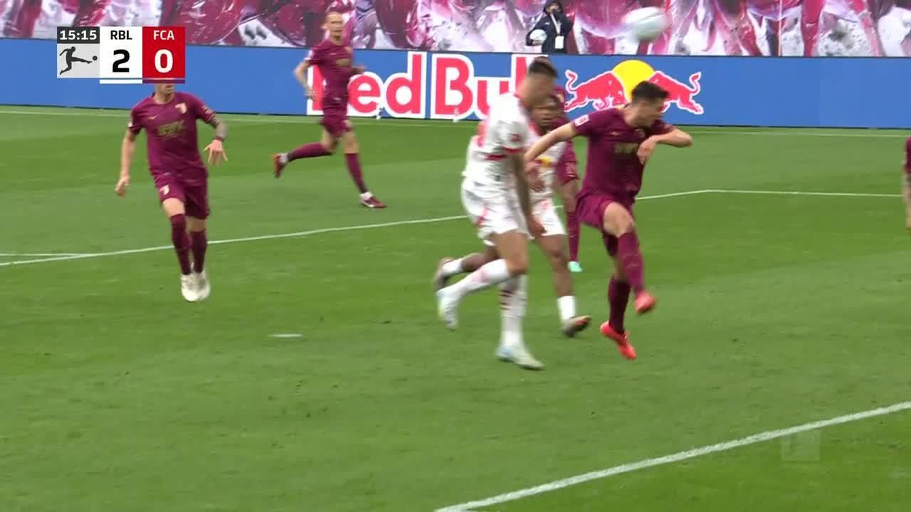 Benjamin Sesko doubles Leipzig's lead with a high-flying header - ESPN ...