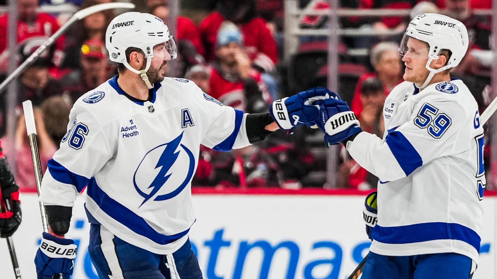 Kucherov scores two empty-net goals for the hat trick - ESPN Video