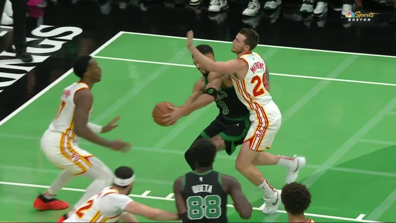 Jayson Tatum somehow gets the and-1 to fall - ESPN Video