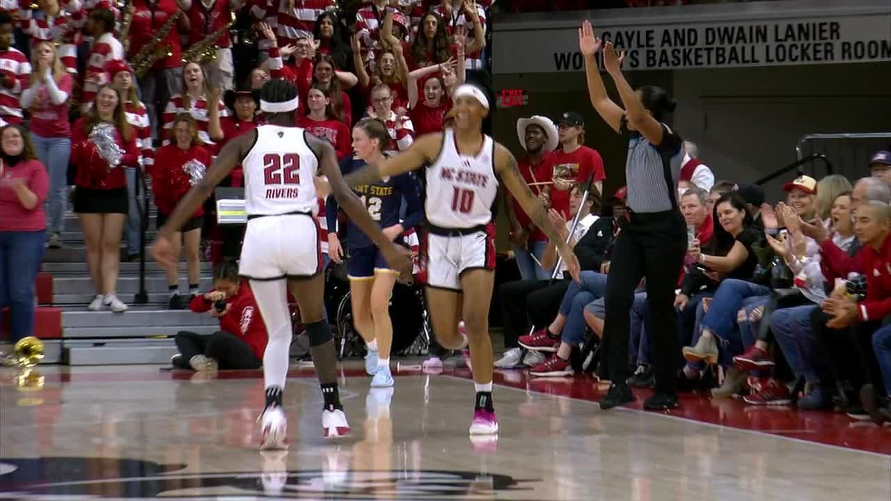 Aziaha James nails it from behind the arc - ESPN Video