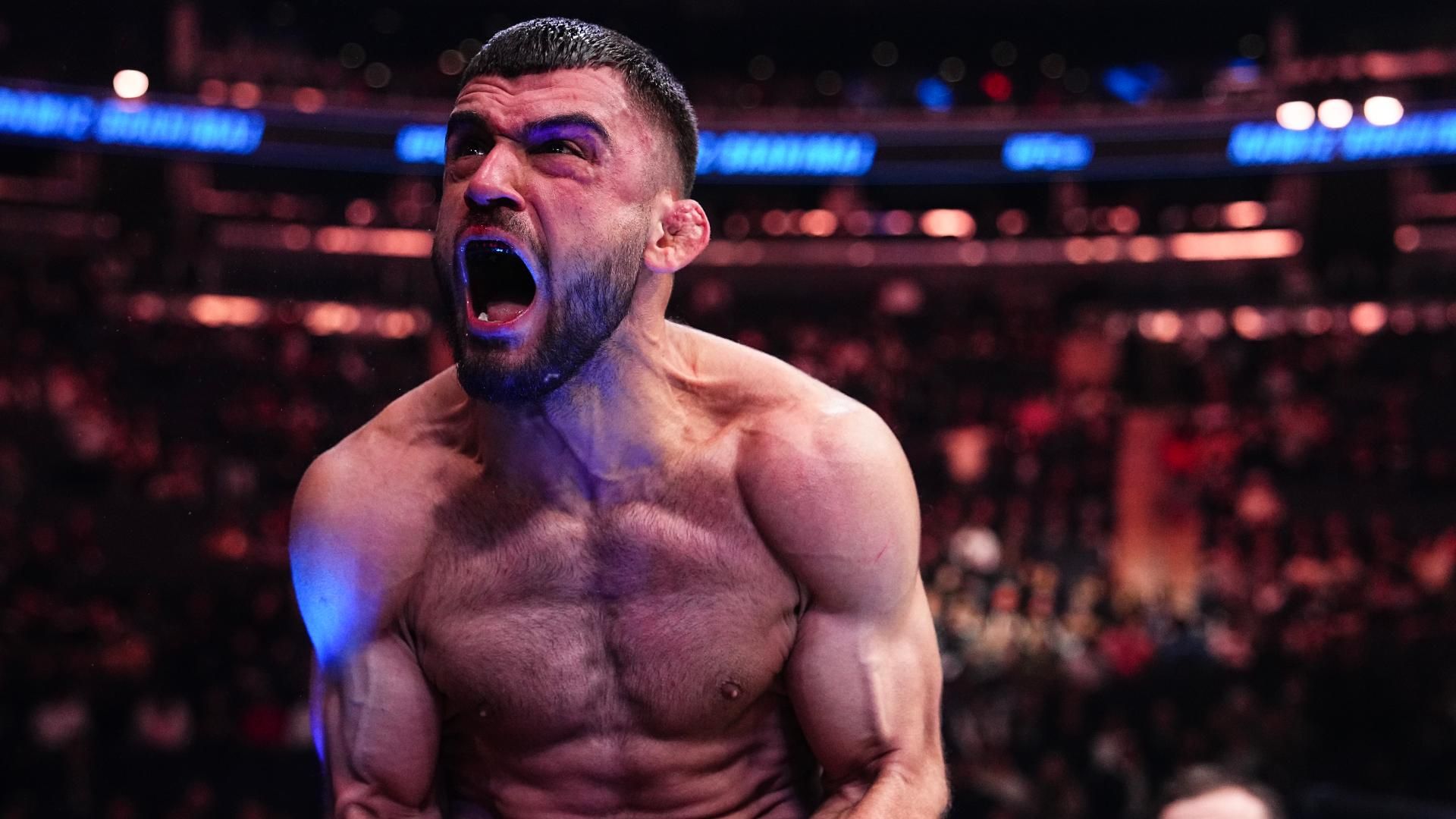 Ramiz Brahimaj celebrates after massive knockout at UFC 309 - ESPN Video