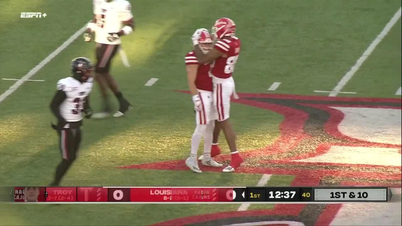 Jacob Bernard hauls in 46-yard reception - ESPN Video