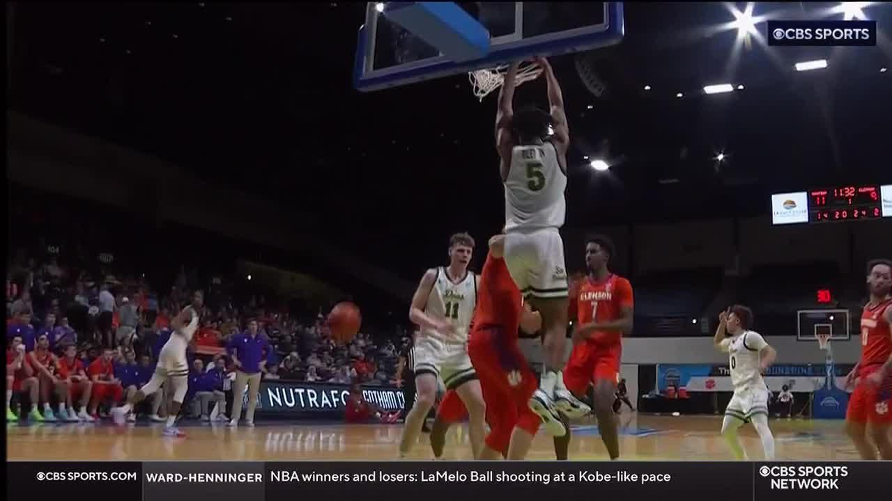 Tyrone Riley IV rocks the rim with powerful slam - ESPN Video