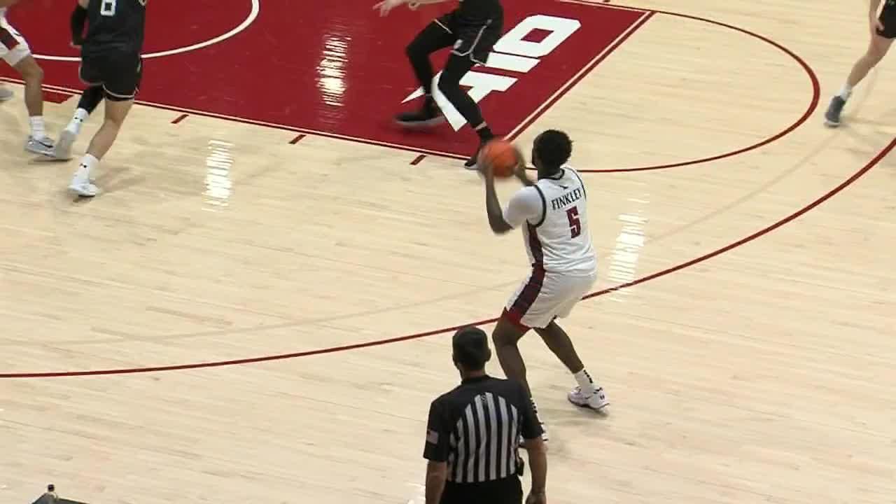 Anthony Finkley drains a deep 3-pointer from downtown - ESPN Video