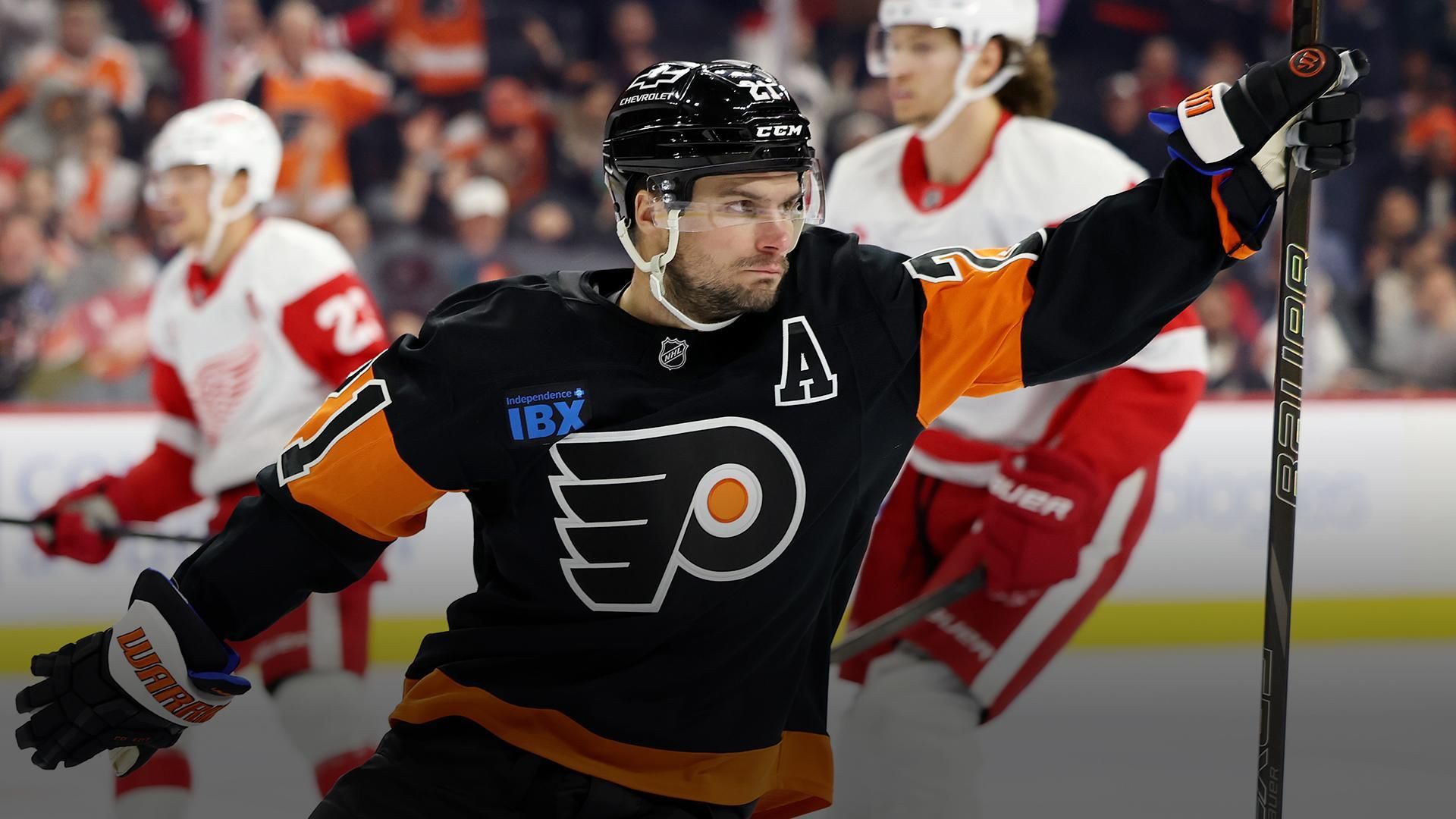 Scott Laughton scores all 4 goals for the Flyers - ESPN Video