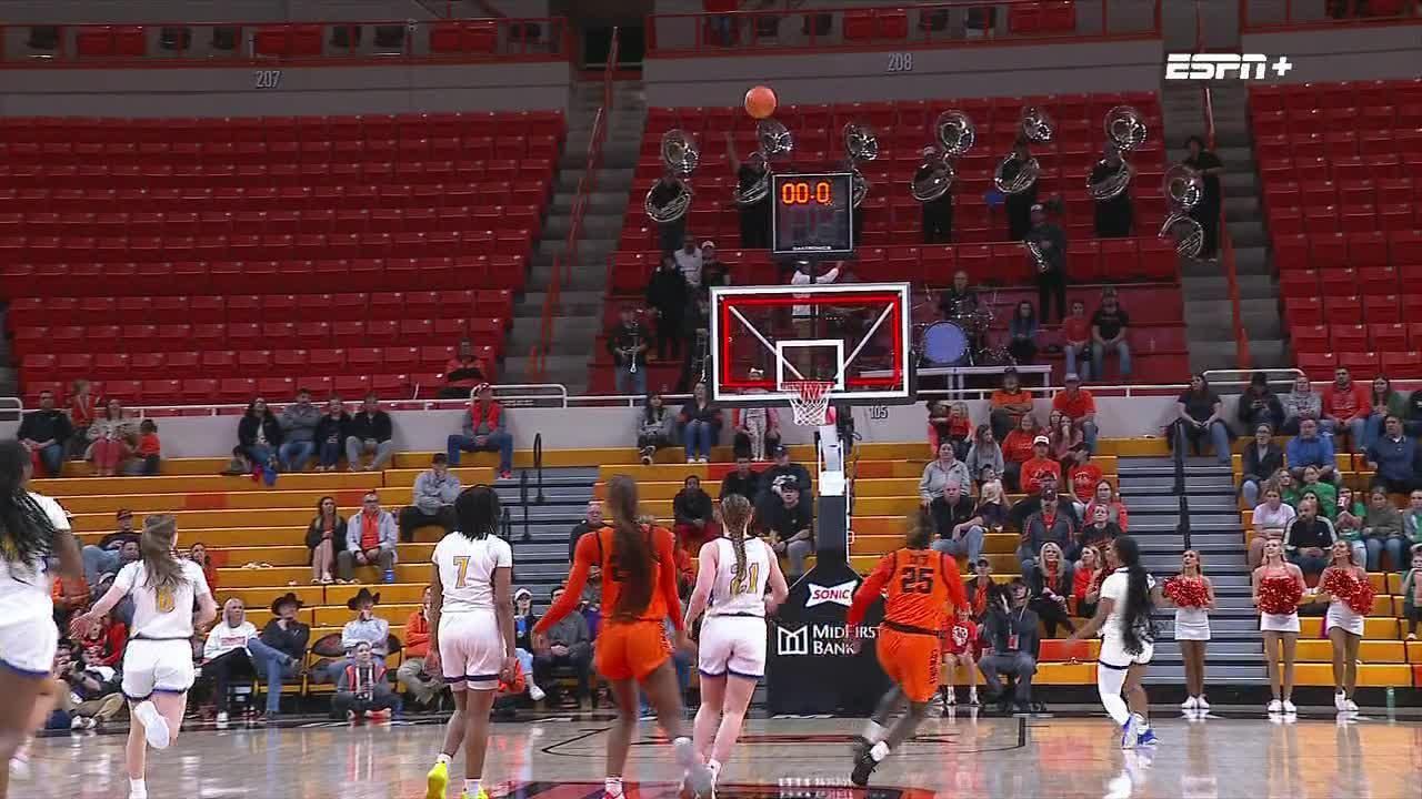 Alexia Smith drills half-court heave for Oklahoma State - ESPN Video
