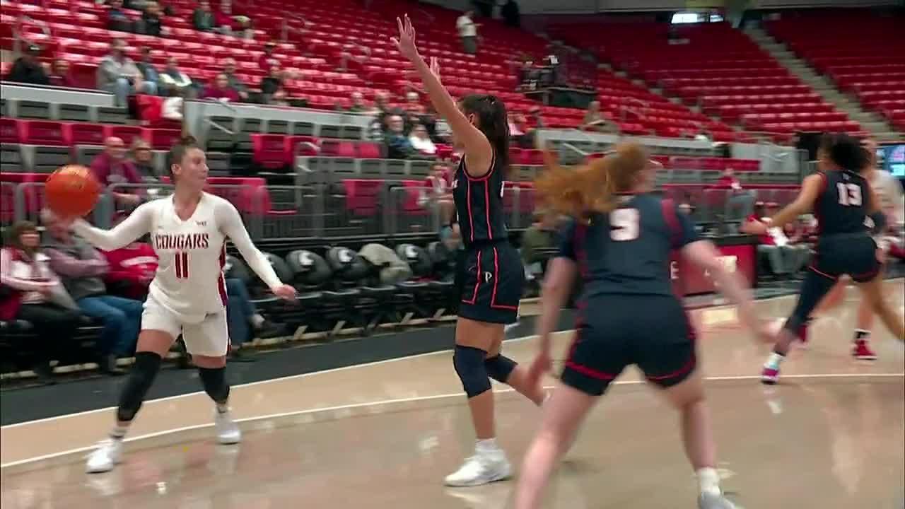 Charlotte Abraham nails it from behind the arc - ESPN Video