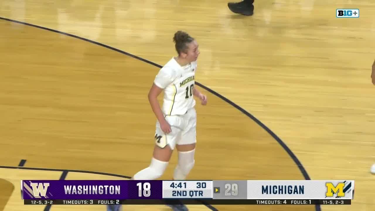 Jordan Hobbs drains 4 1st-half treys for Michigan - ESPN Video