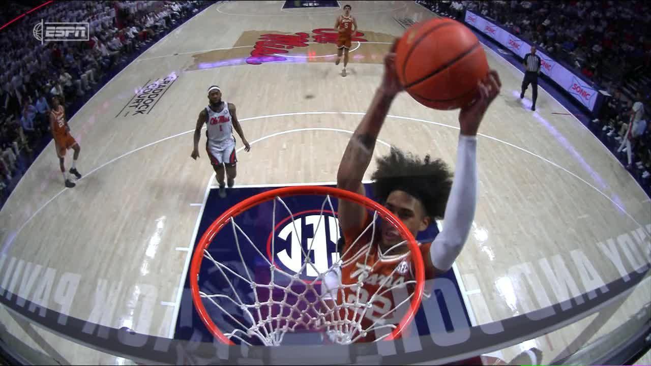 Devon Pryor cleans up with putback jam for Texas - ESPN Video