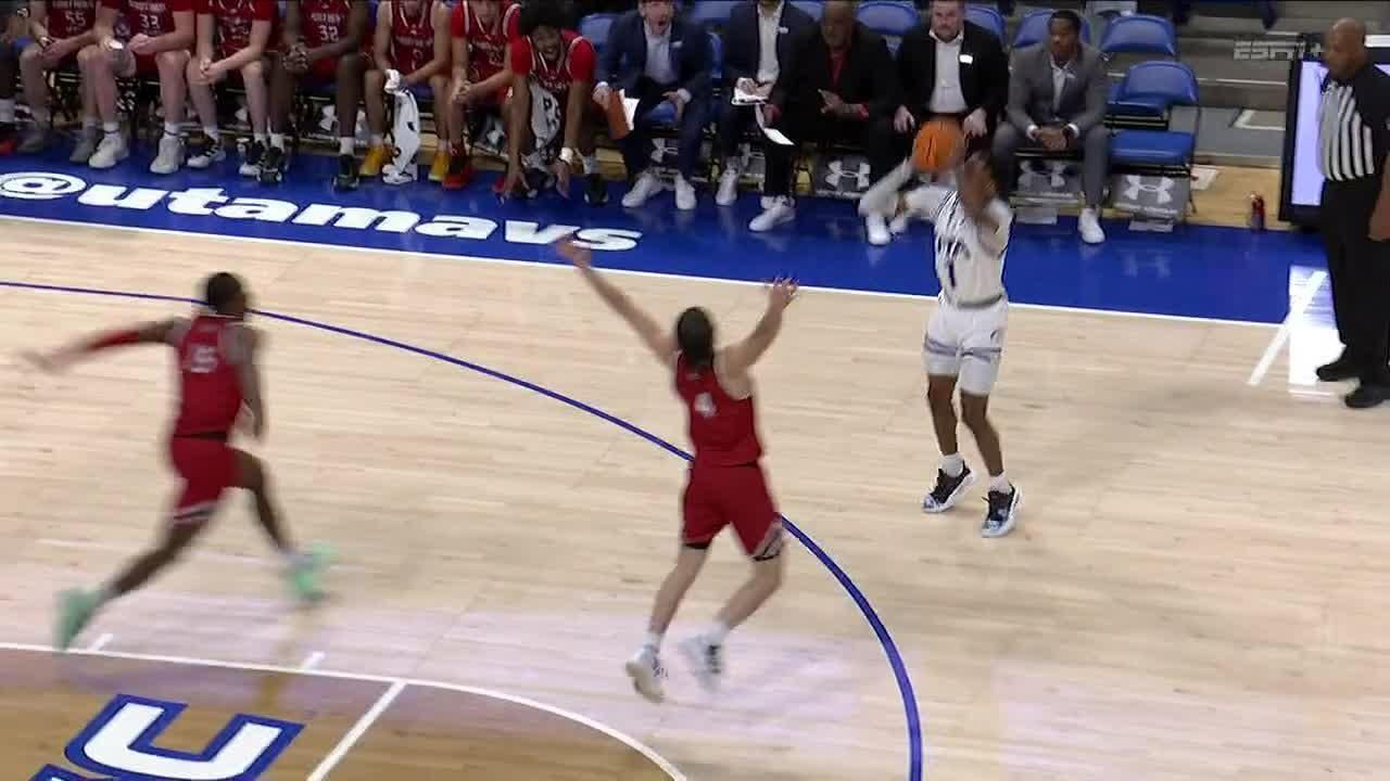 Jaden Wells shows off the swagger with deep 3-pointer - ESPN Video