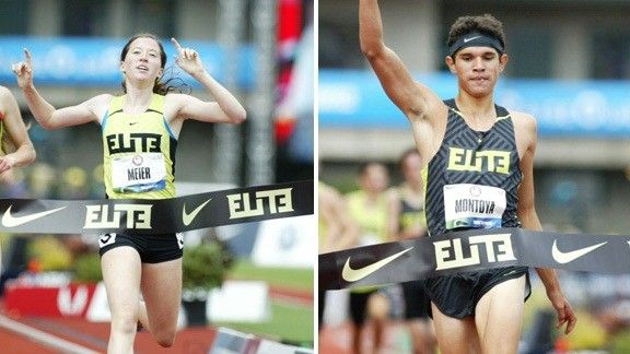 Bernie Montoya flashes his speed at Hayward Field in Nike Elite camp ...