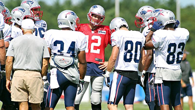 Tom Brady and his receivers move into the next phase of a long process ...