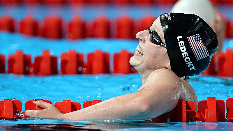 USA Swimming honors Katie Ledecky - ESPN