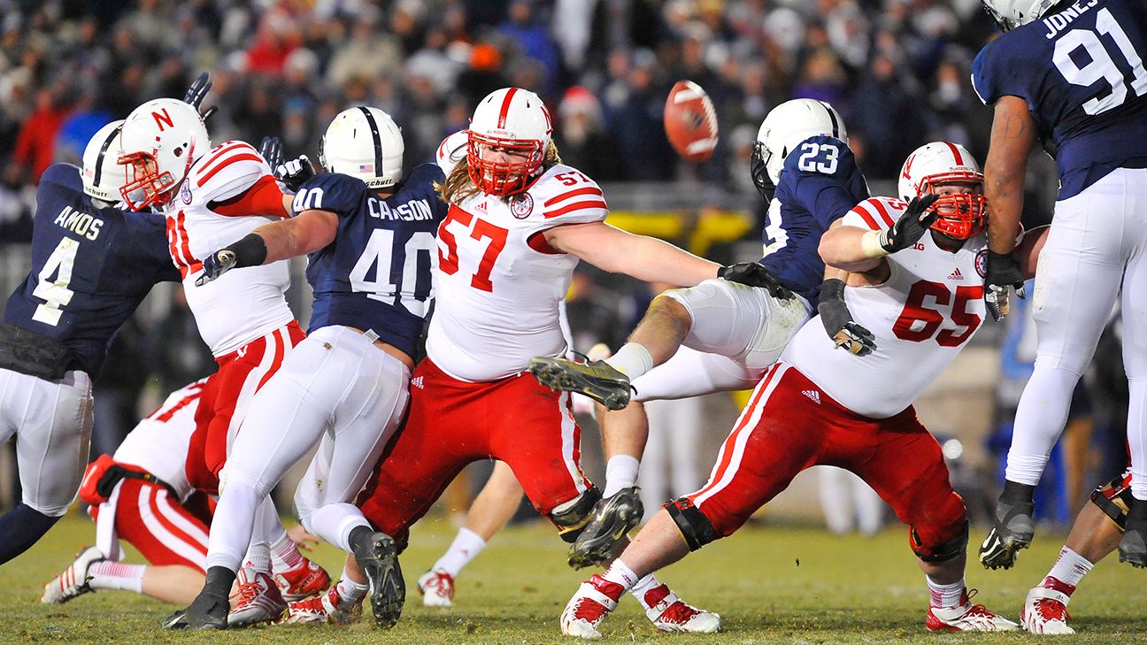 Rebuilt Nebraska Cornhuskers offensive line seeks chemistry - ESPN ...