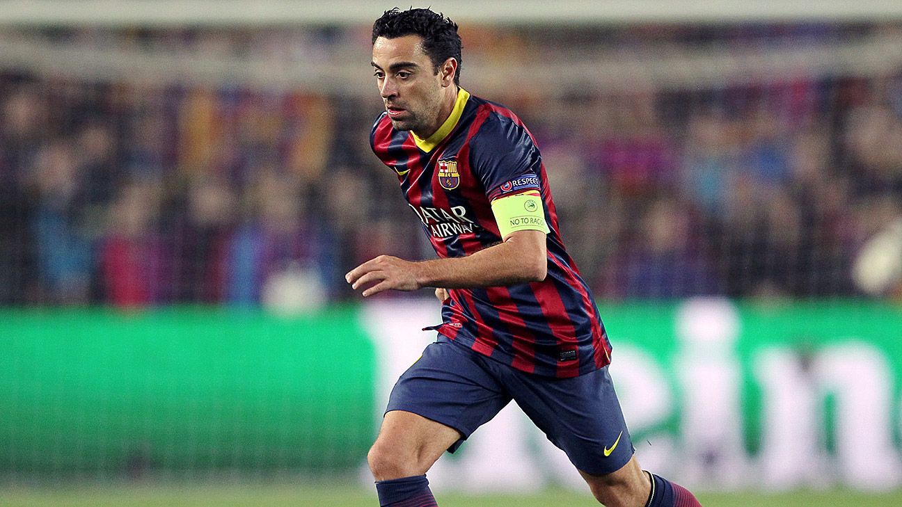 Tearful Xavi given emotional Barcelona farewell by Iniesta - ESPN