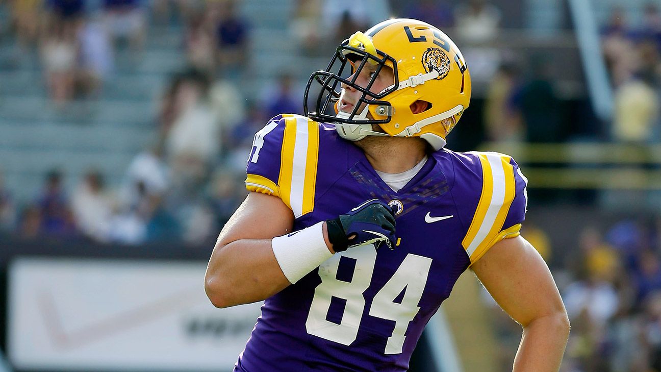 LSU Tigers spring cleaning: Tight end Logan Stokes - ESPN - LSU Tigers ...