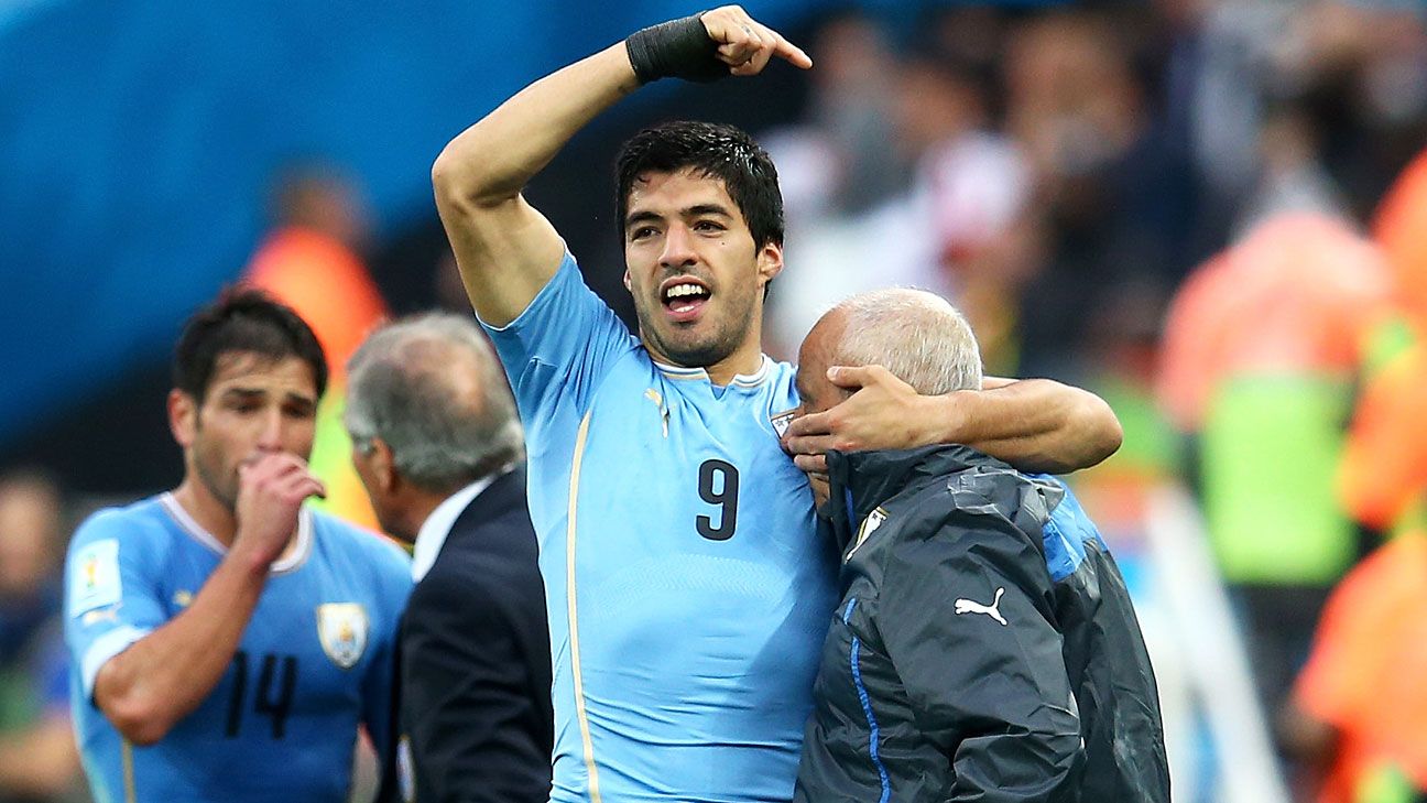 Uruguay striker Luis Suarez says knee in 'perfect shape' before Italy ...