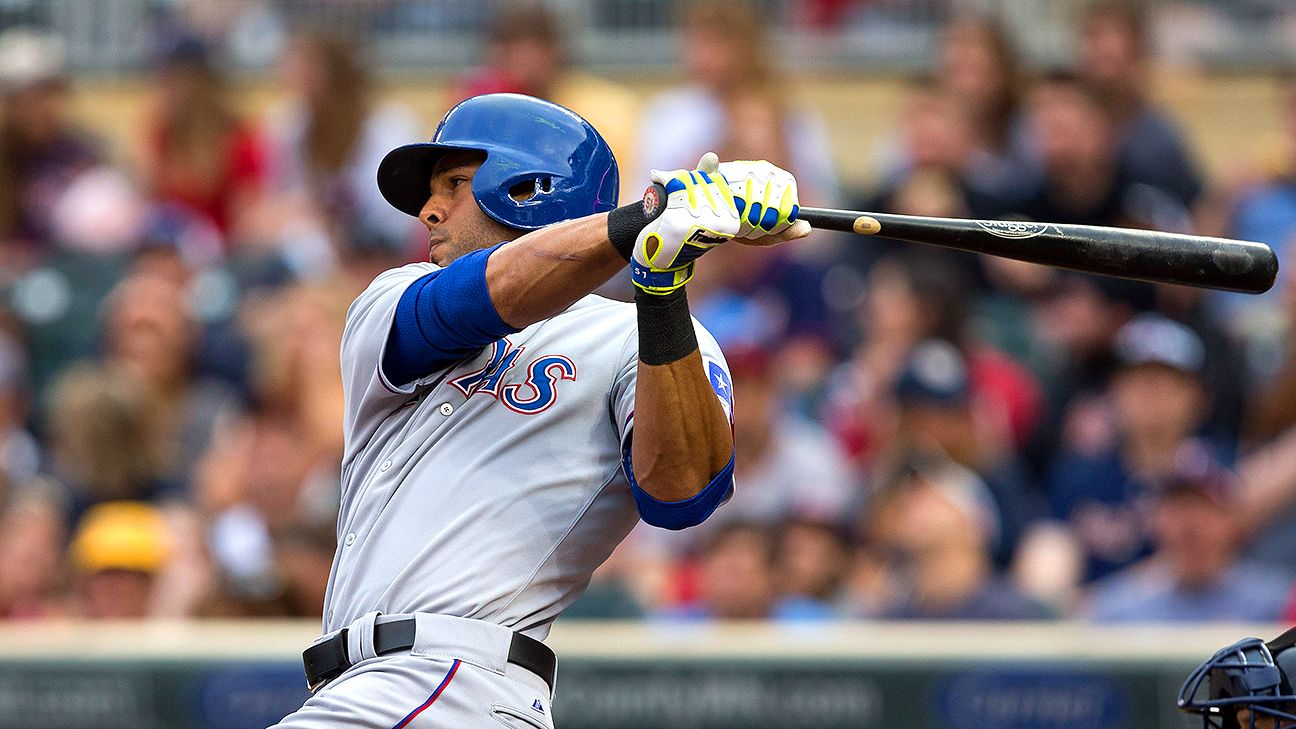Alex Rios trade value moves up and down with Texas Rangers - ESPN ...