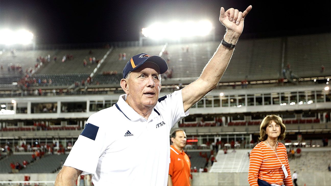 Larry Coker steps down after 5 seasons as UTSA Roadrunners coach - ESPN
