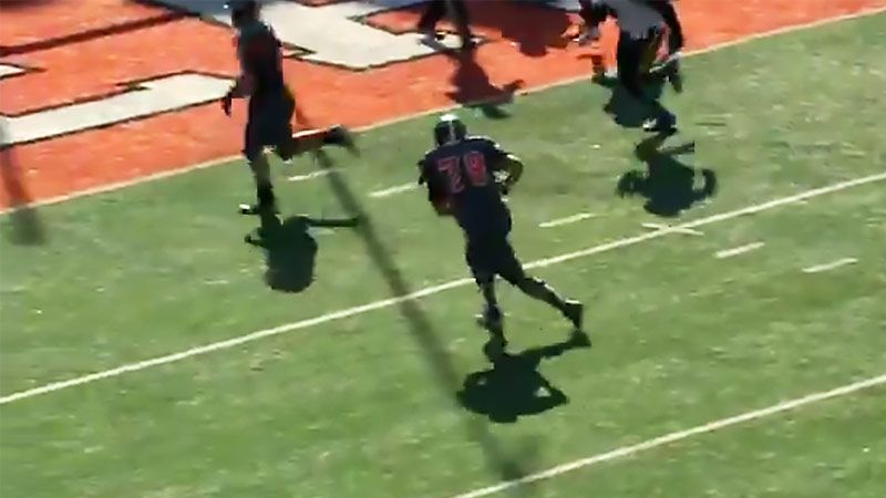 Watch: Offensive lineman scores touchdown, celebrates in epic fashion ...