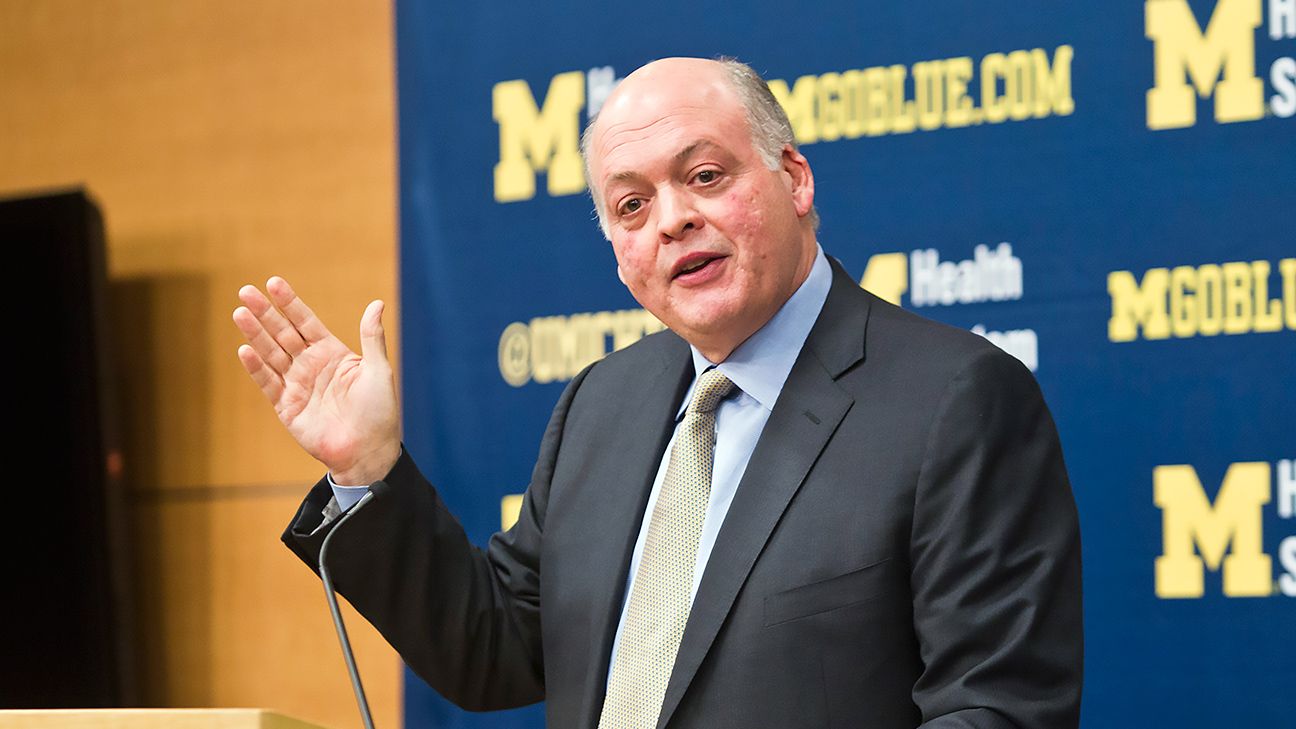 Jim Hackett stepping down as interim Michigan AD - ESPN
