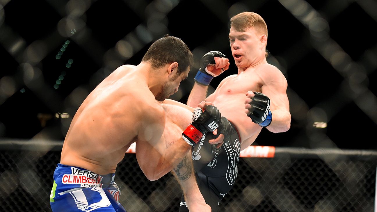 Paul Felder wields hidding weapon in spinning backfist - Mixed Martial ...