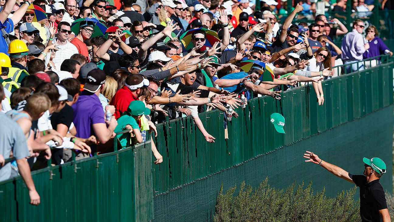 Golfers barred from throwing items to fans at Phoenix Open