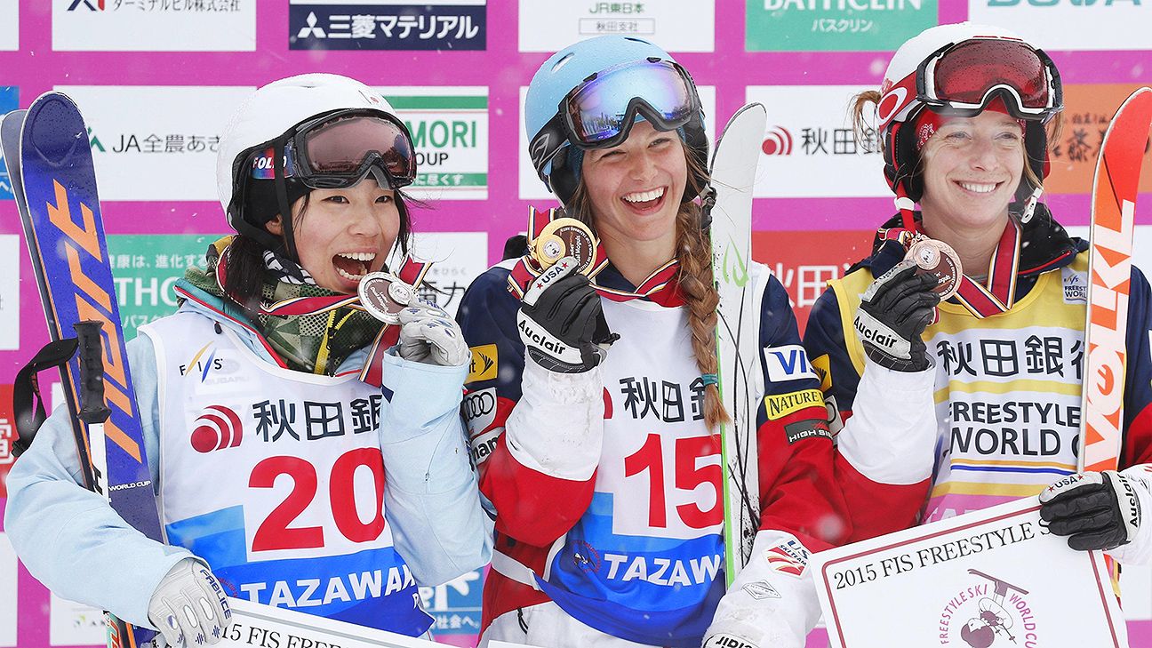 Hannah Kearney secures sixth overall moguls title with third-place dual ...