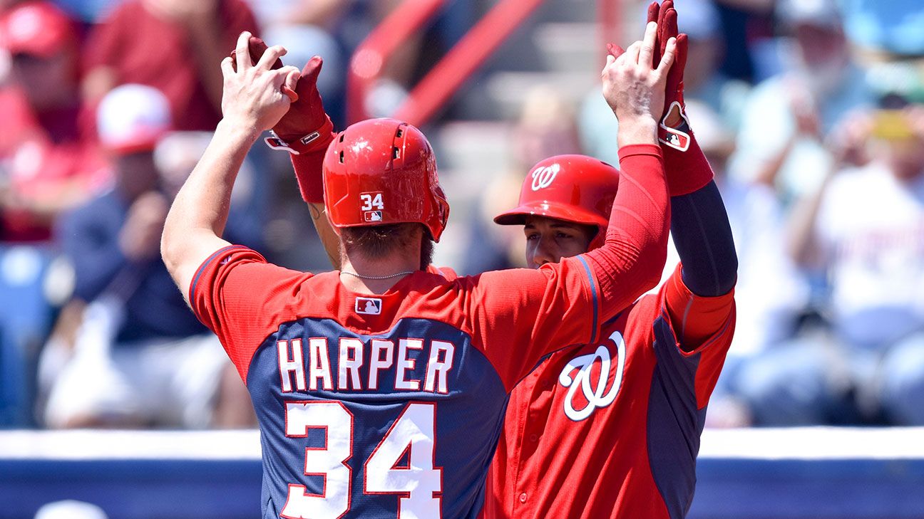 Bryce Harper homers in first three at-bats - ESPN