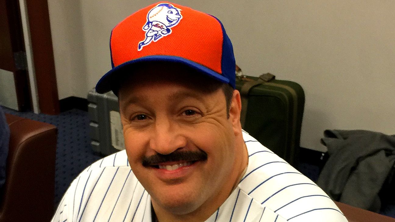 Actor Kevin James takes batting practice, talks New York Mets - ESPN ...