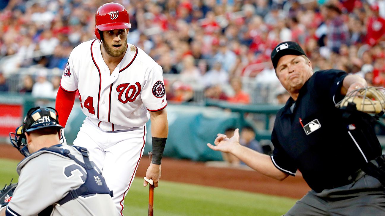 Bryce Harper gets raw deal on latest ejection - SweetSpot- ESPN