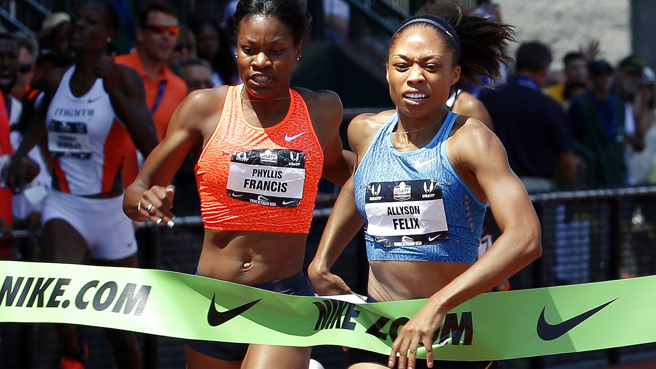 Allyson Felix wins 400 meters at U.S. track and field championships - ESPN