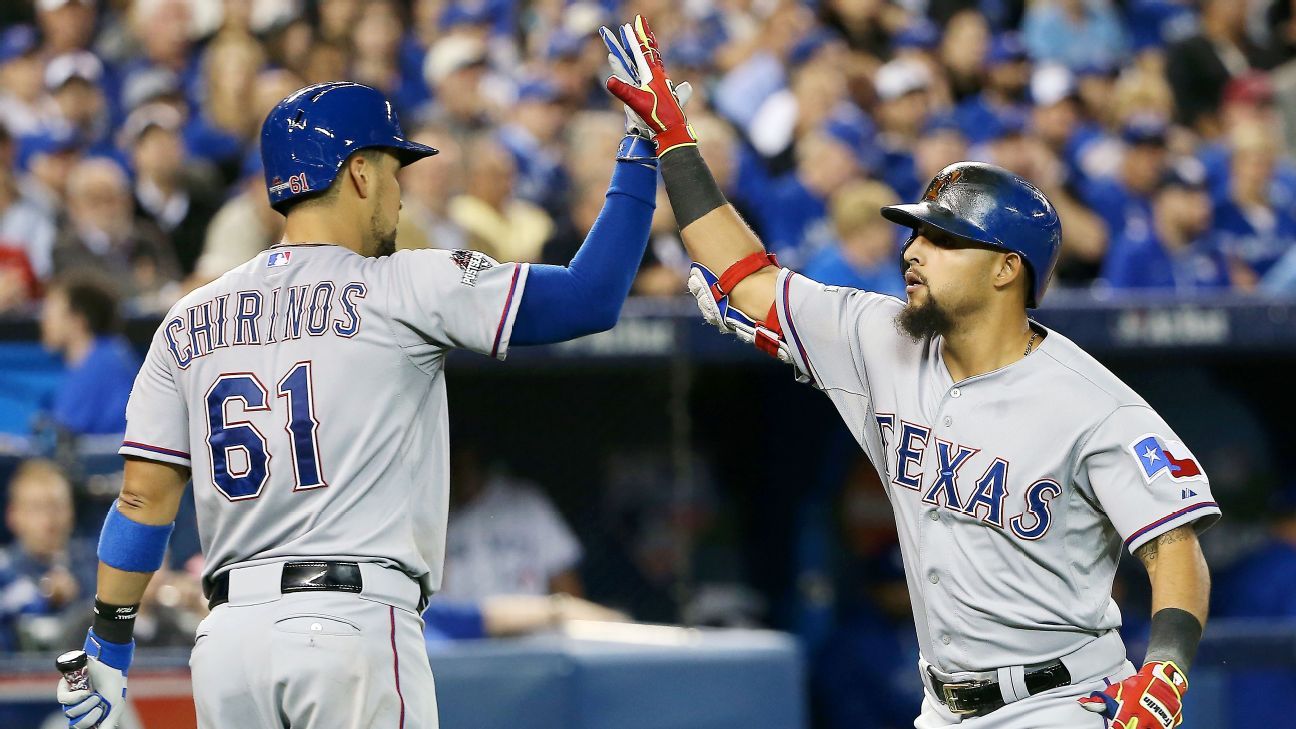 Texas Rangers surprise again, take Game 1 over Toronto Blue Jays - ESPN ...
