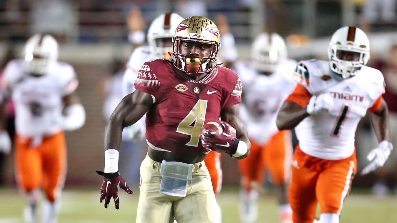 Miami native Dalvin Cook powers Florida State past Hurricanes - ESPN ...