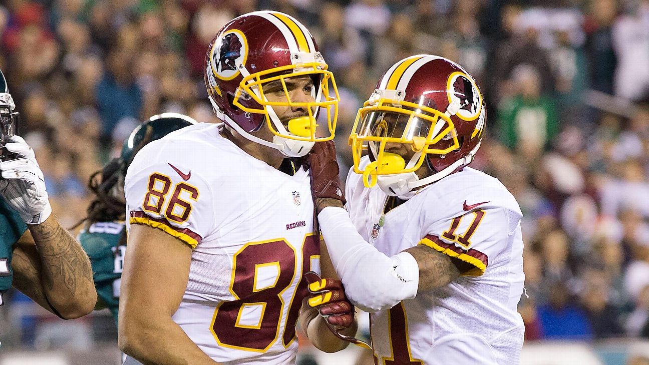 Washington Redskins TE Jordan Reed ruled out; WR Josh Doctson moved to ...