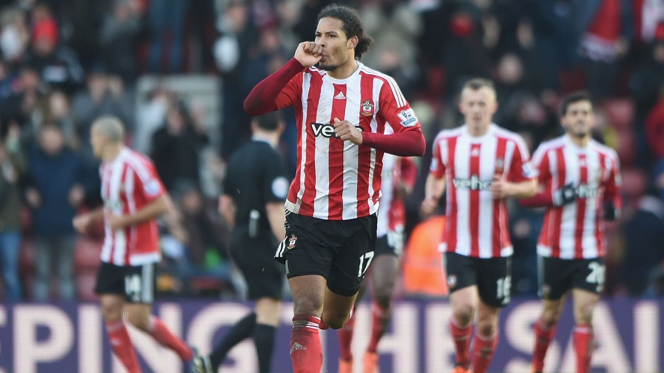 Virgil van Dijk the hero for 10-man Southampton - ESPN